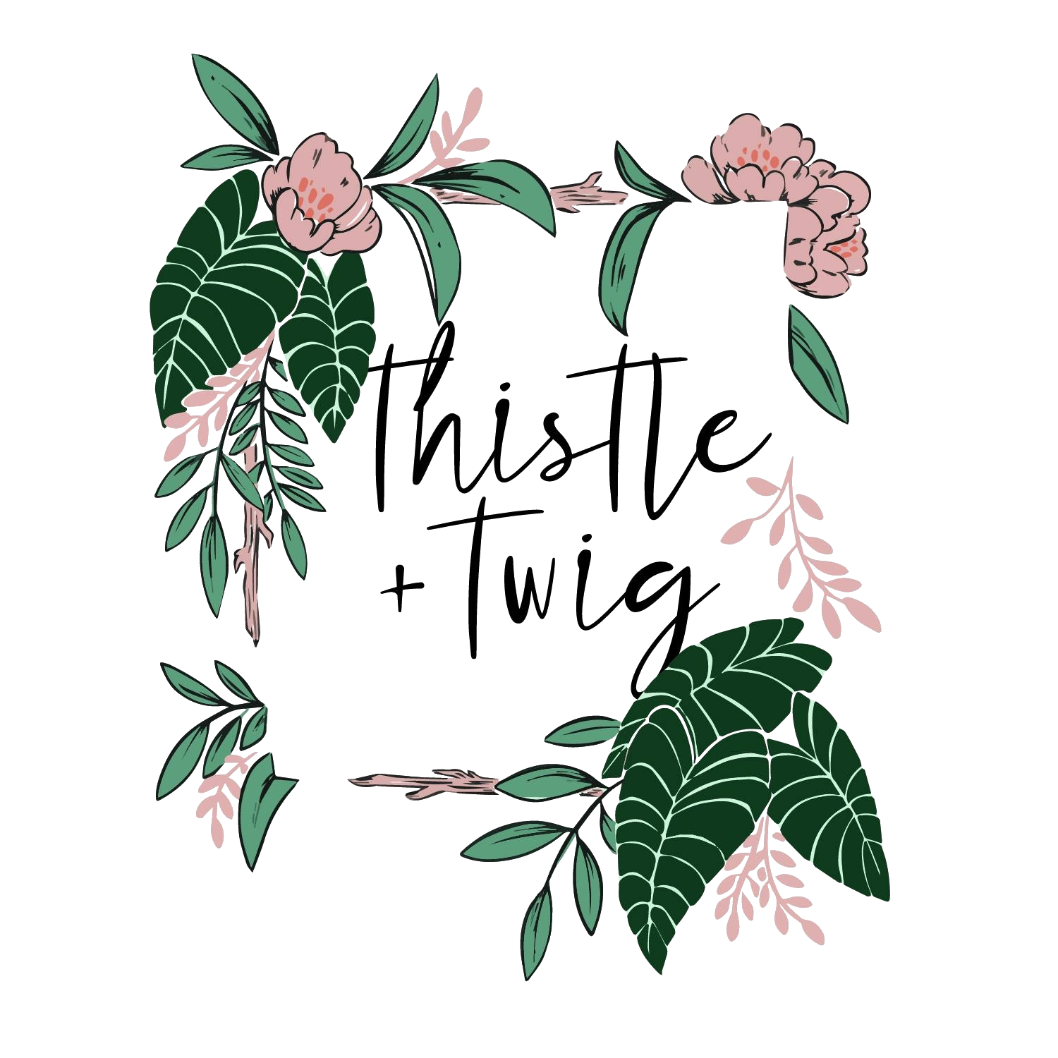 Sympathy Arrangement in Vase – Thistle & Twig Flowers